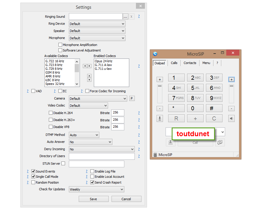 tout du net: MicroSIP 3.16.4