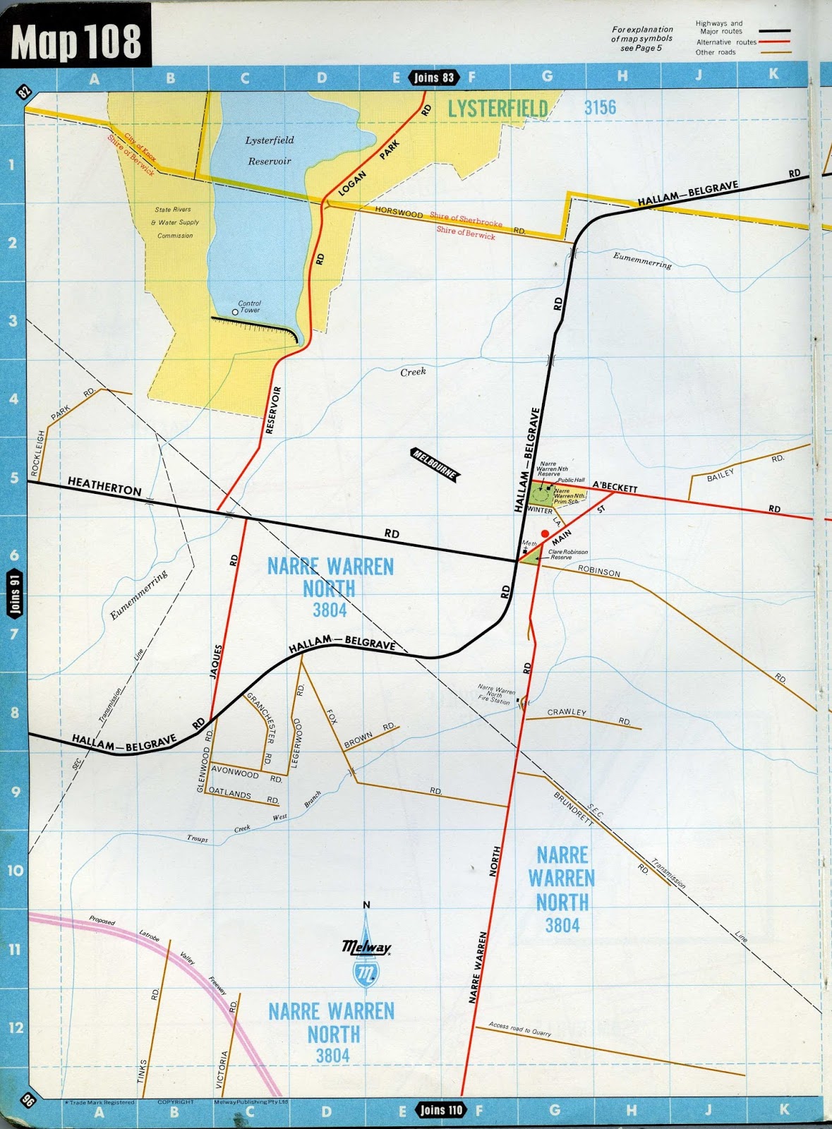 Casey Cardinia - links to our past: Melway edition 6, 1973 - the Casey ...