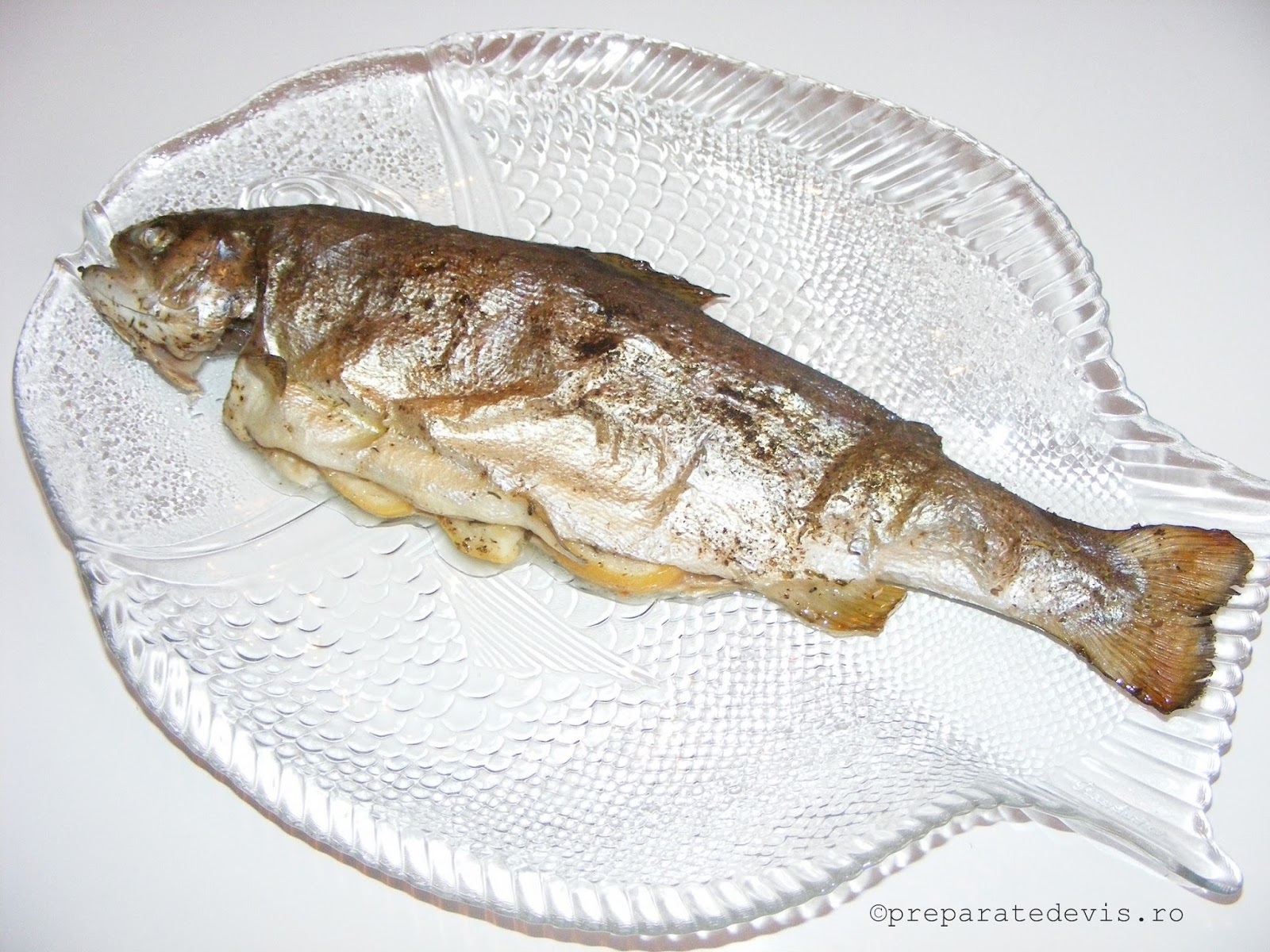 Pastrav la cuptor cu sos de castraveti | Preparatedevis.ro