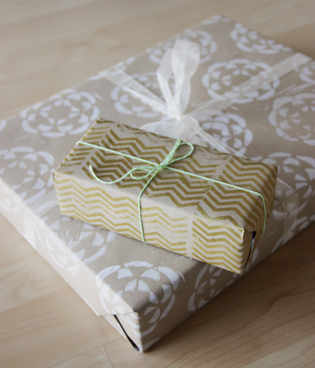 DIY: Stamped Wrapping Paper | conundrum