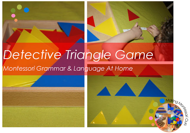 Detective Triangle Game, Montessori Grammar & Language At Home ...
