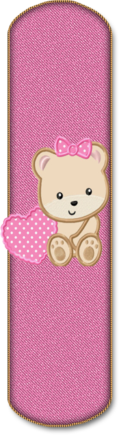 Alfabeto en Rosa con Ositos Bebé con Corazones. - Oh my Alfabetos!