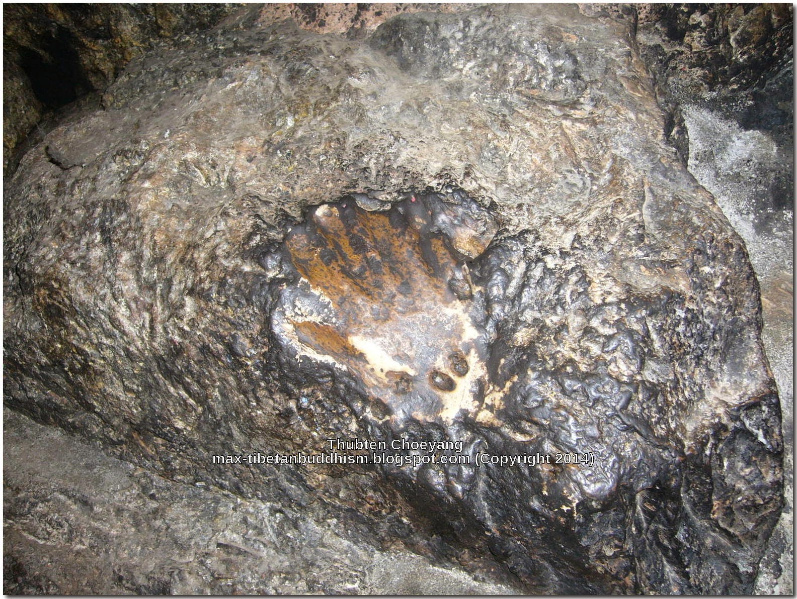 Tibetan Buddhism and Culture: Holy hand print of Guru Rinpoche at the ...