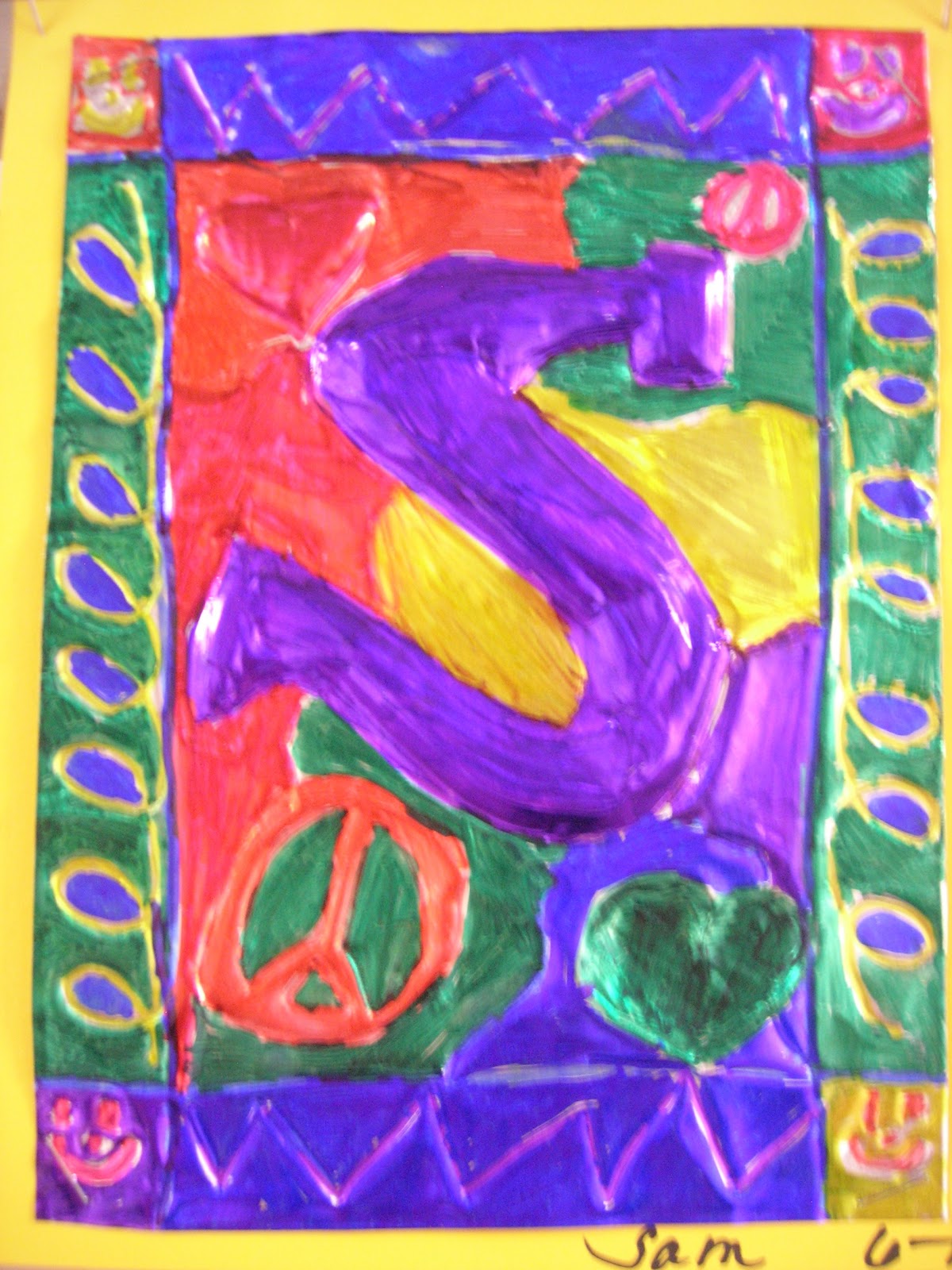 Mrs. Manzella's Student Gallery: 6TH GRADE: ILLUMINATED LETTERS