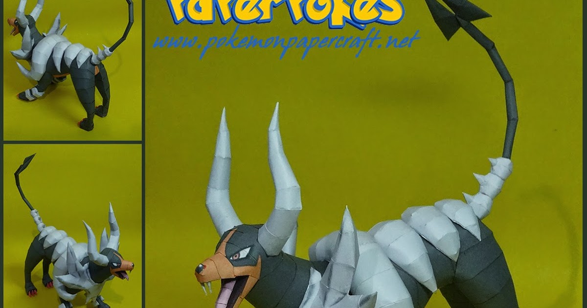 PaperPokés - Pokémon Papercraft: MEGA HOUNDOOM (Happy Halloween!)