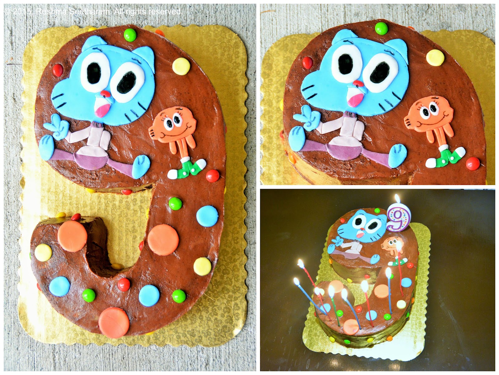 Gumball Darwin cake