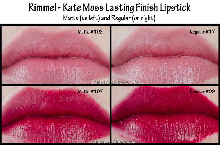 Valentine Kisses: Rimmel Kate Lasting Finish Lipsticks - 2 matte shades ...