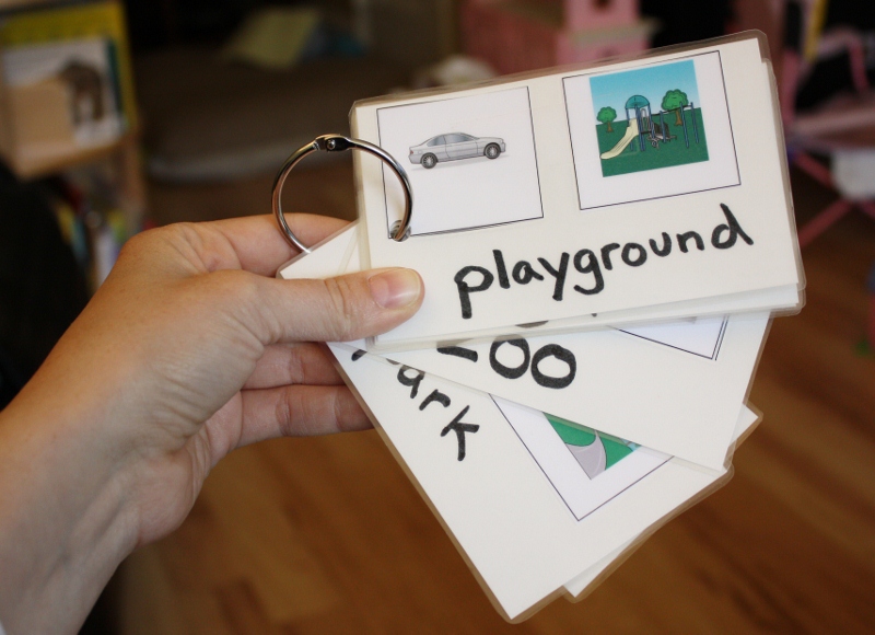 Uncommon Sense: DIY: Creating a Visual Schedule (incorporating AAC symbols)