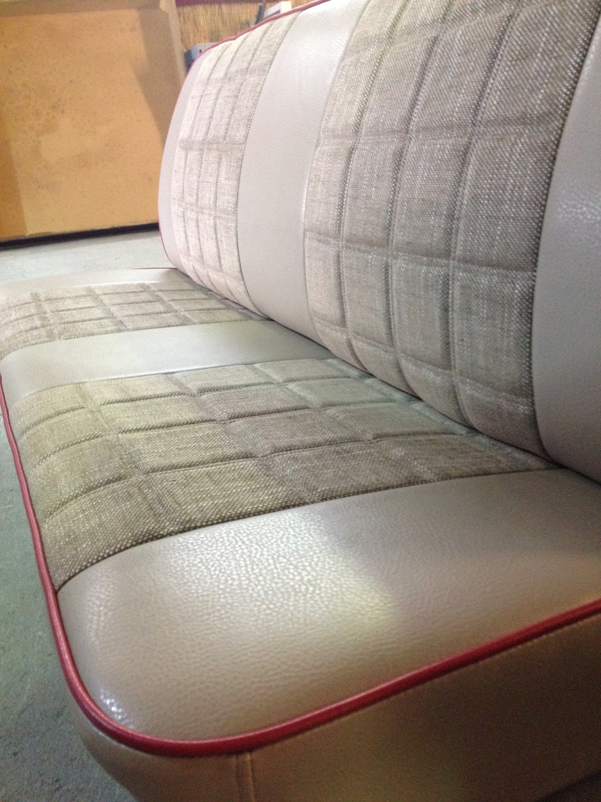 Colin Rouse Auto Trim : VW Split Screen Front Bench Seat Re Upholstered