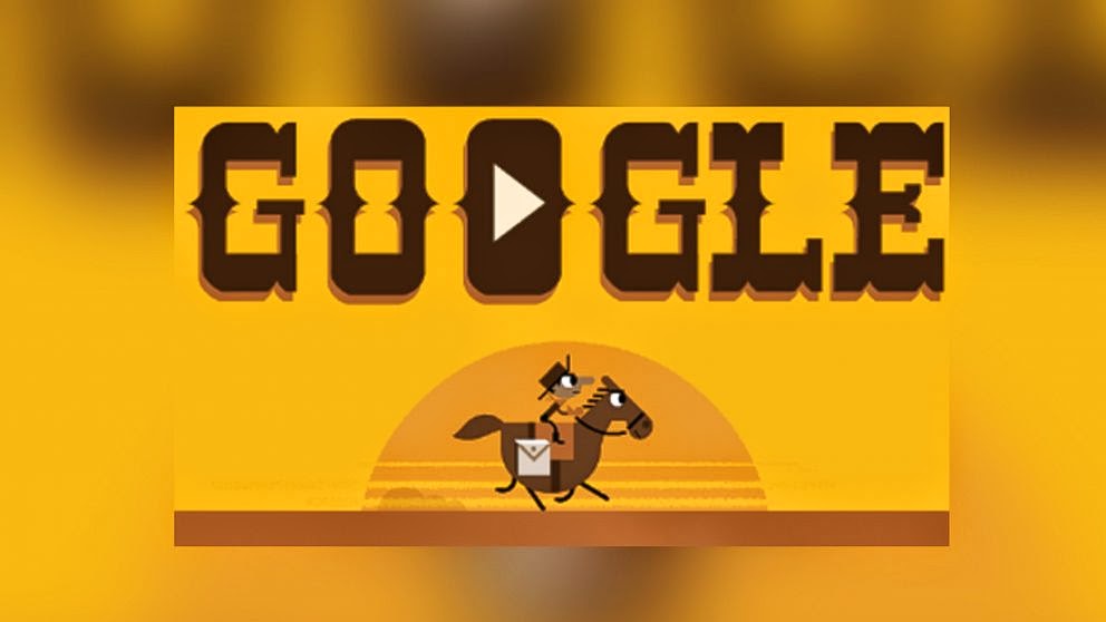 The pony express google doodle - qosafb