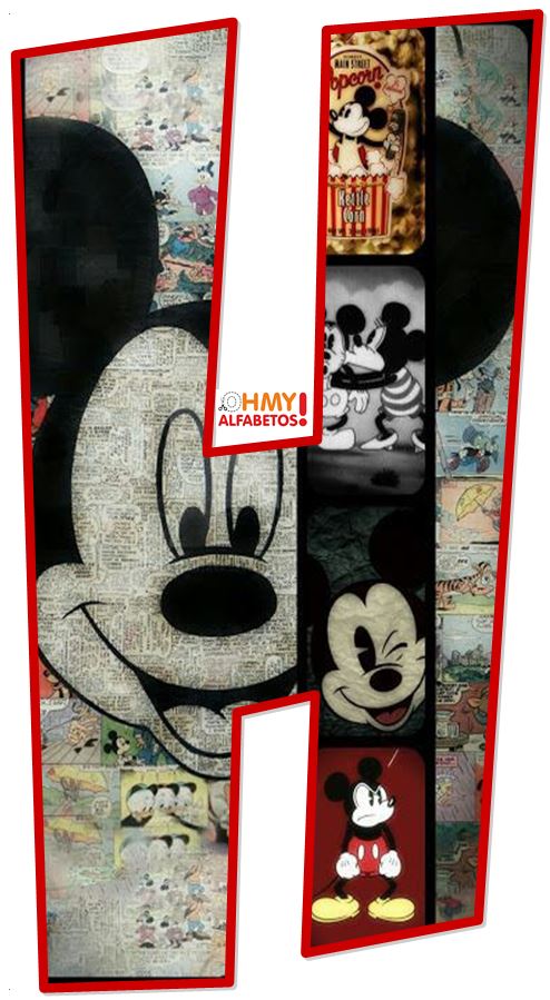Abecedario de Escenas de Mickey Mouse. Mickey Mouse Abc. - Oh my Alfabetos!