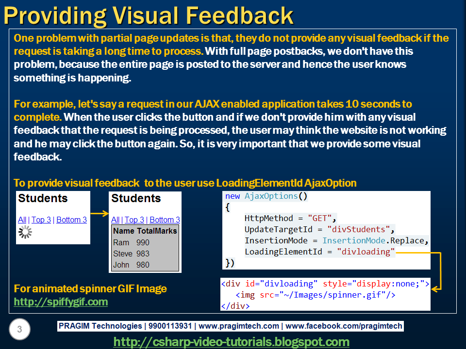 Sql Server Net And C Video Tutorial Part 94 Providing Visual Feedback Using Loading