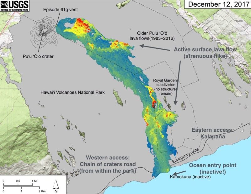 Kalapana Lava Flow Map Big Island, Hawai'i (2/15 2/18) – Away We Go