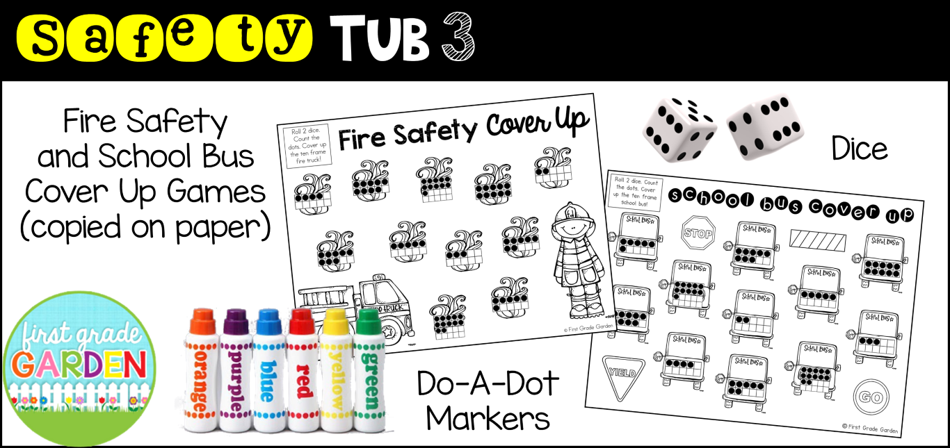 First Grade Garden: Health Explore Tubs - Safety