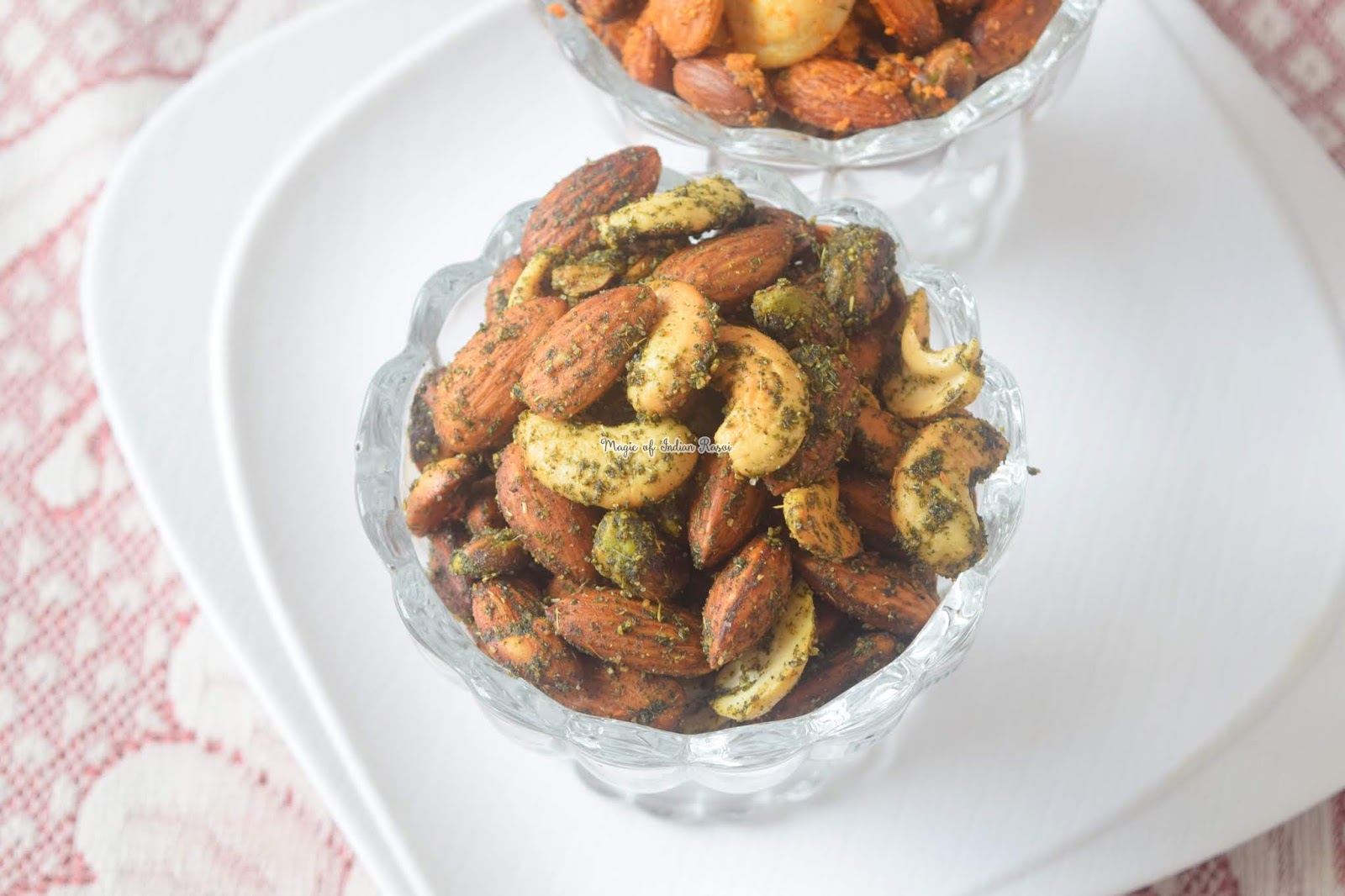 Masala Mint & Italian Herbs & Cheese Flavoured Dry Fruits Recipe ...