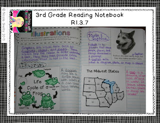 Teaching with Blonde Ambition: 3rd Grade Reading Interactive Notebook