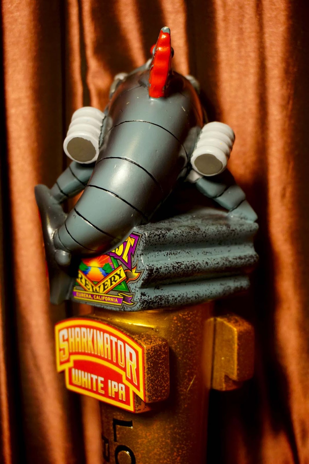 Tap Handle #615: Lost Coast - Sharkinator White IPA (Version 2)