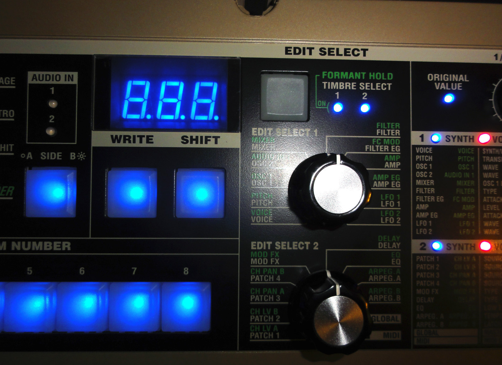 MATRIXSYNTH: KORG MicroKORG BLUE Display and LEDs DIY MOD KIT