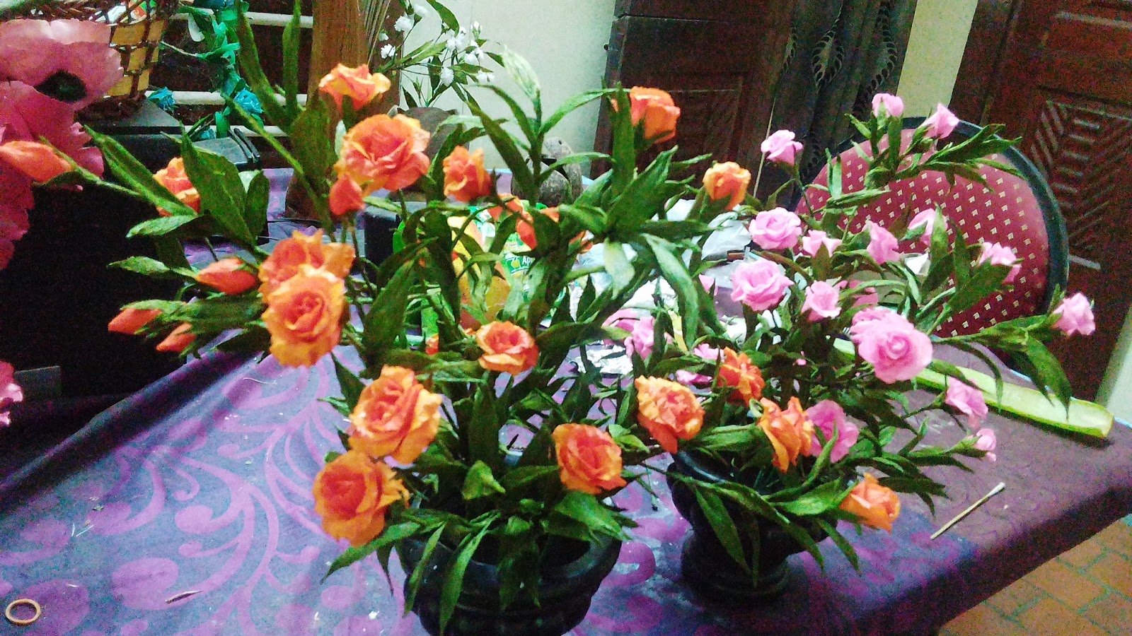 Dreamy crazy crafts: Paper Rose bushes - Handmade paper crafts