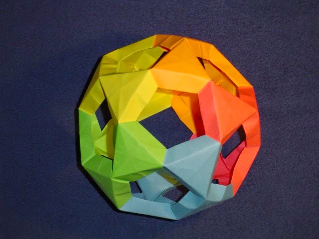 origami modular ball ~ easy origami instructions for kids crafts