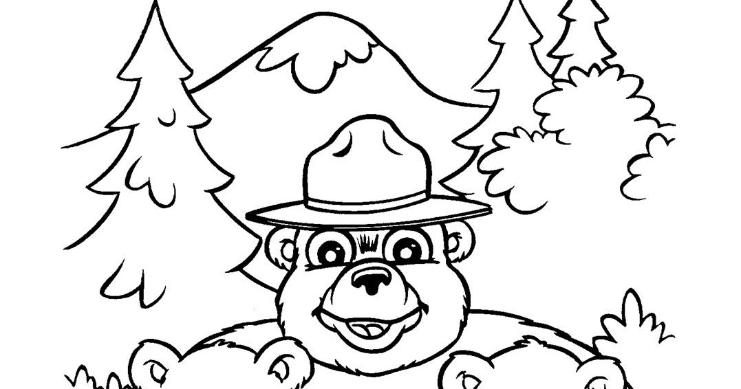 Effortfulg: Smokey The Bear Coloring Pages