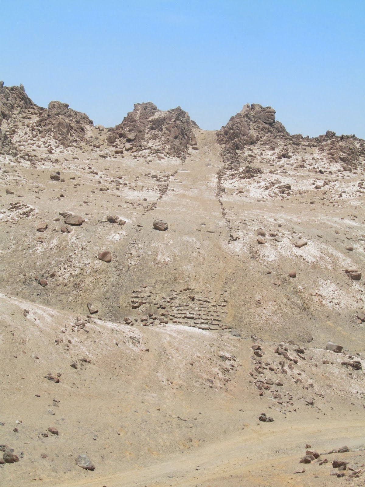 Un camino inca junto al mar