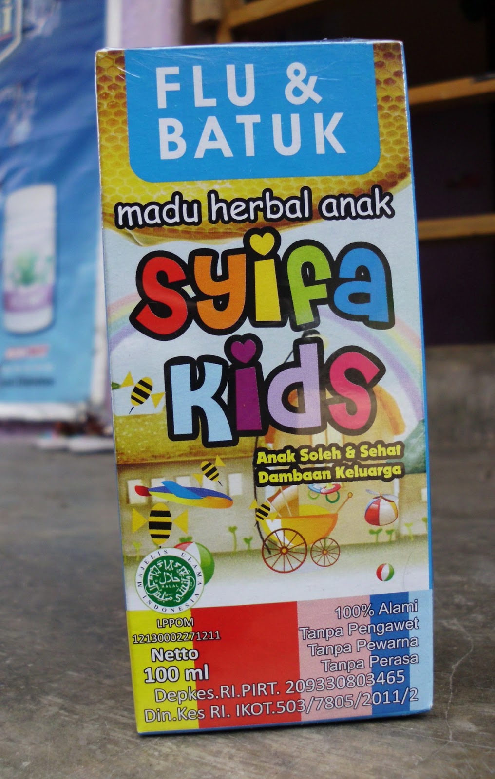 Jual Produk Herbal Berbahan Madu : Syifa Kids Flu dan Batuk (FluBA)