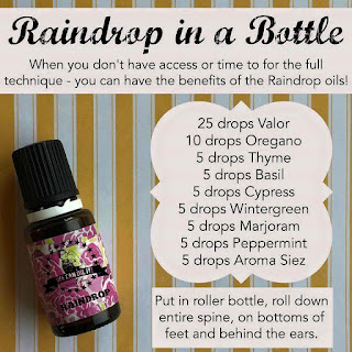 Essential Oil Lifestyle: Essential Oil Raindrop In A Bottle Recipe