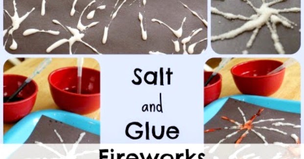Salt Painting Fireworks | School Time Snippets