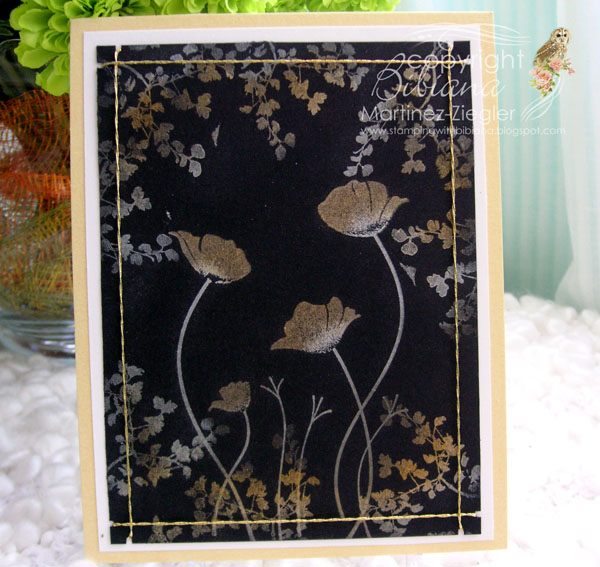 Stamping with Bibiana: Perfect Pearls...asian looking Card!