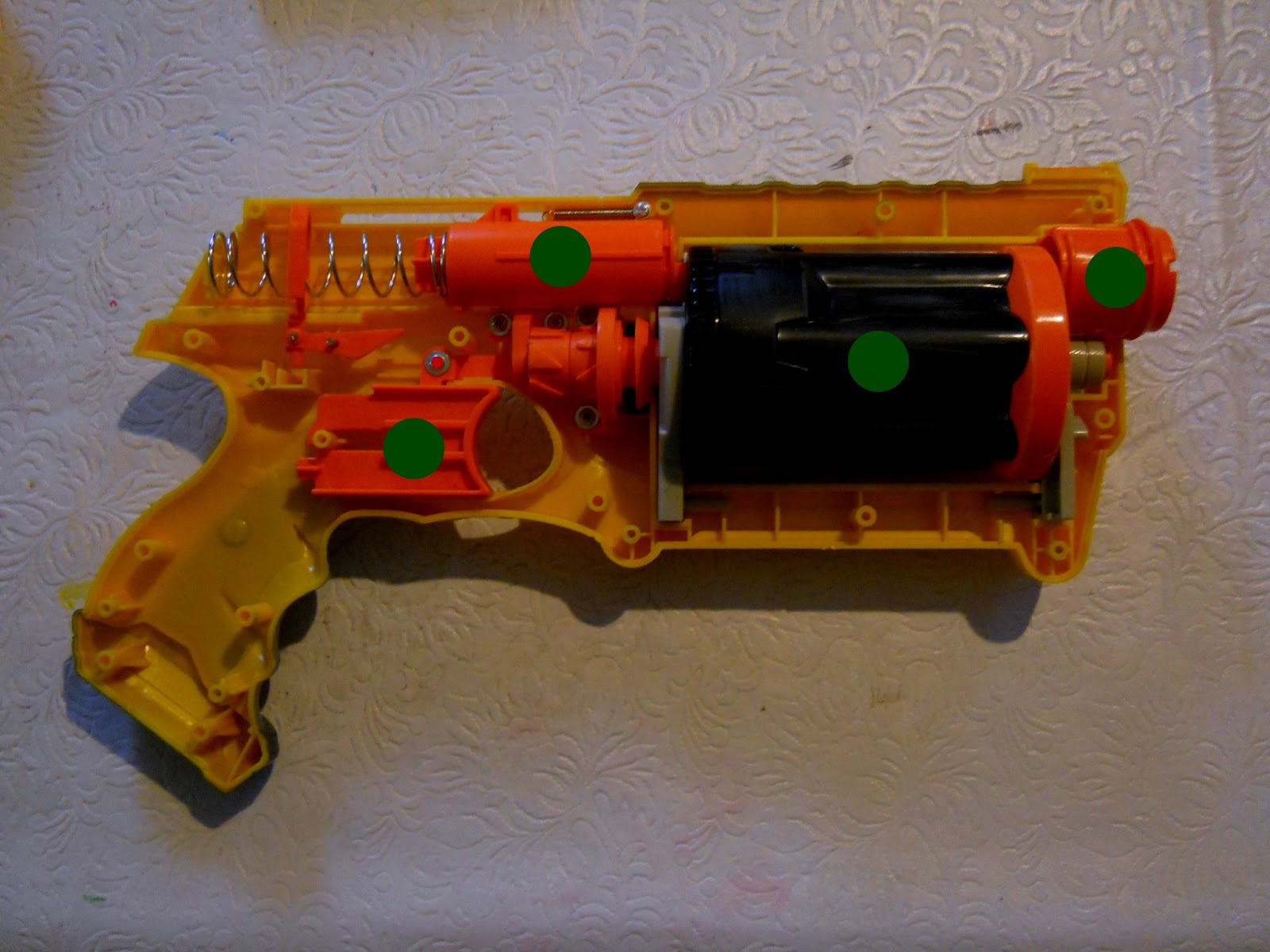 Emily Catherine: DIY Maverick Rev. 6 Nerf Gun Modification