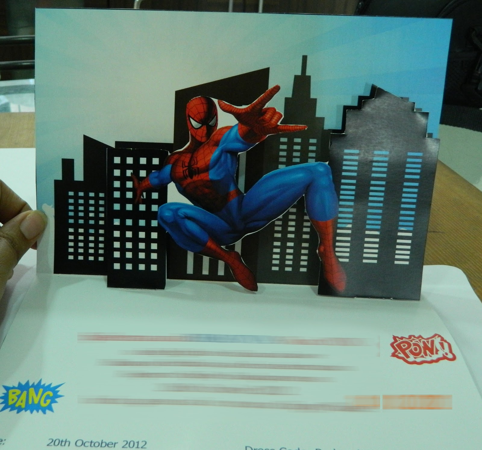 craft and more: Spider man Pop Up Card