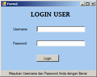 Sitangang Lipan: Membuat Form Login Dengan C#.NET