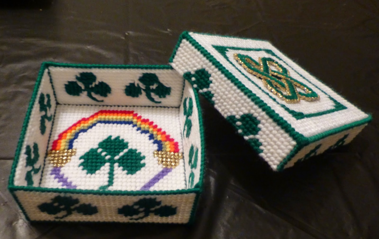 Made From The Heart Crochet and More: Plastic Canvas Trinket Boxes and ...