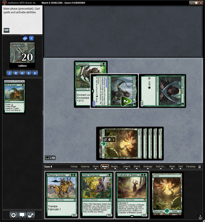 Magic the Gathering Adventures: Brawl Marwyn Elf Tribal Deck