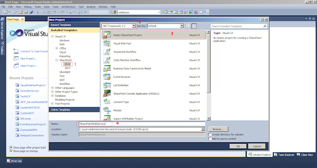Ukreddy Sharepoint Journey How To Create An Asmx Web Service On Sharepoint 2010 Using Vs2010