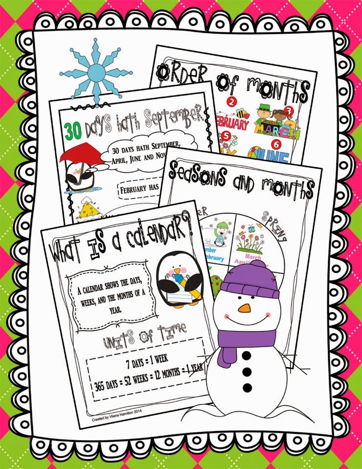 Classroom In Paradise: Into The New Year With A New Calendar & Freebies