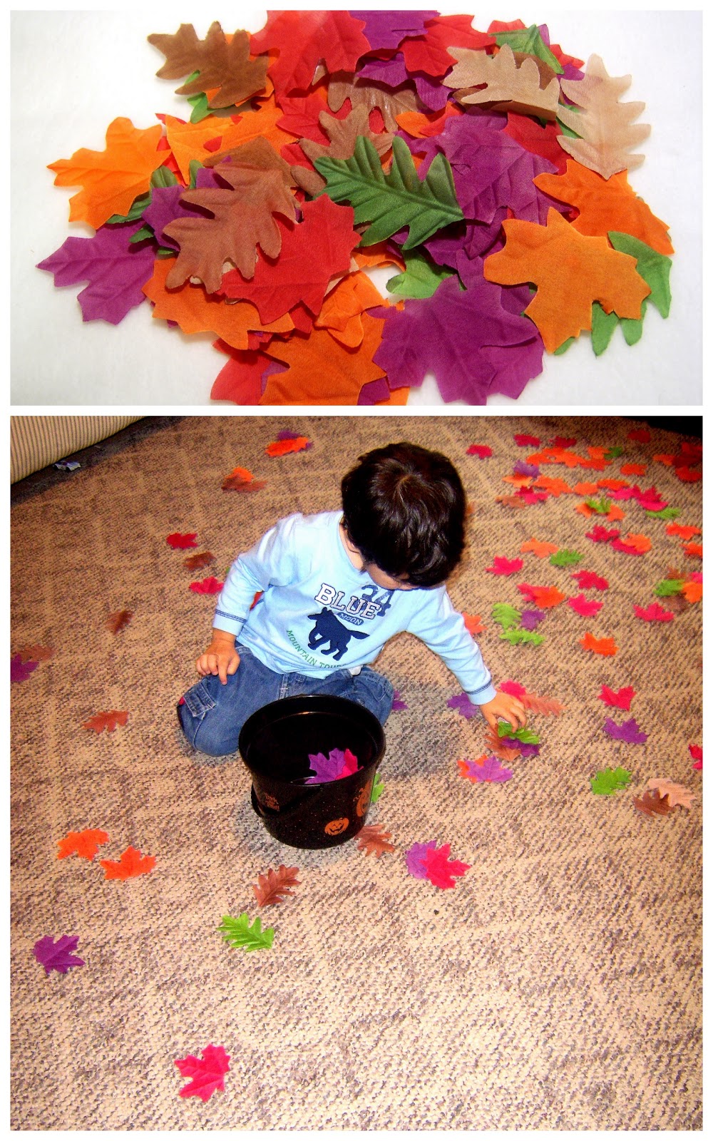 Little Family Fun: Leaf Toss & Pick-up