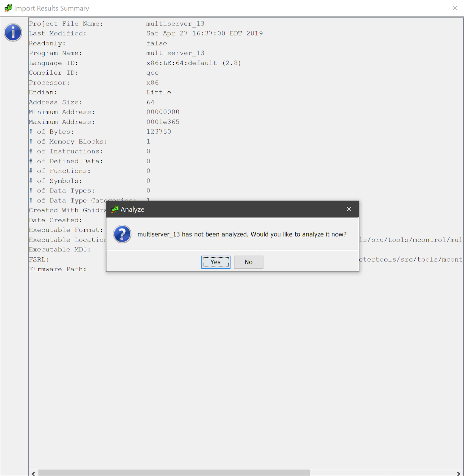 Editing An Executable Binary File With Ghidra 3730