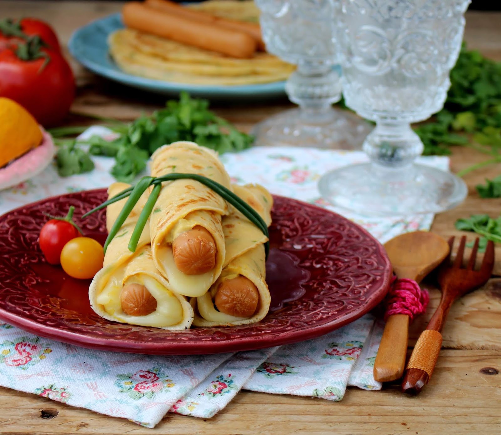 Nárwen's Cuisine - Sabores do Mundo : Rolinhos de Crepe com Salsicha de ...