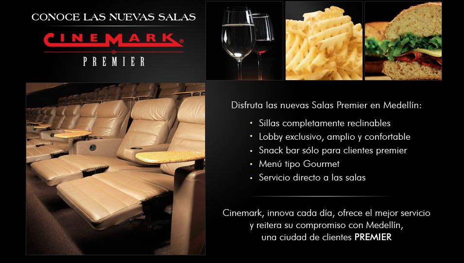 Experiencias de servicio: CINEMARK SALA PREMIER
