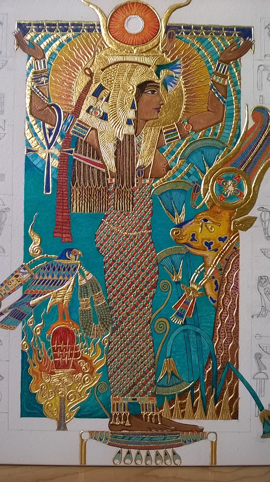 Icons of Kemet: Photo Essay: A Goddess, From Start to Finish