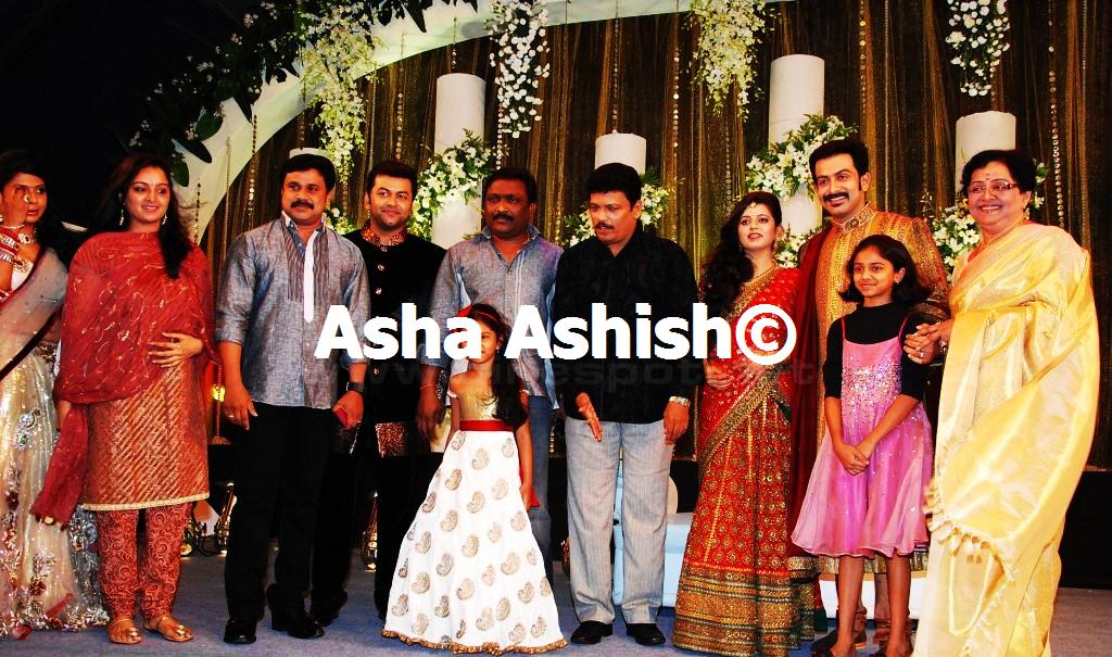 Asha Ashish: Dileep and Family with Prithviraj Family