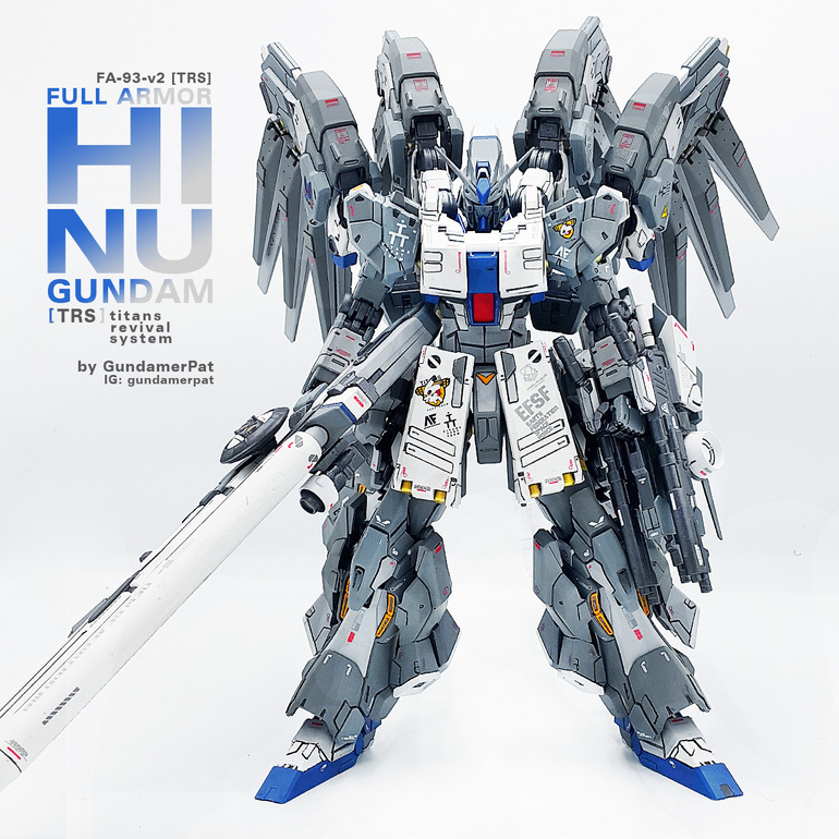 Custom Build: MG 1/100 RX-93-v2 [trs] Hi Nu Gundam Titans Revival System