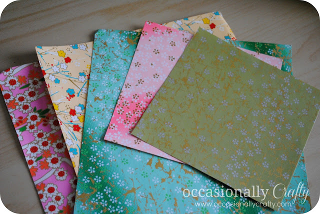 Washi Paper Card- and our new sponsor! | Occasionally Crafty: Washi ...