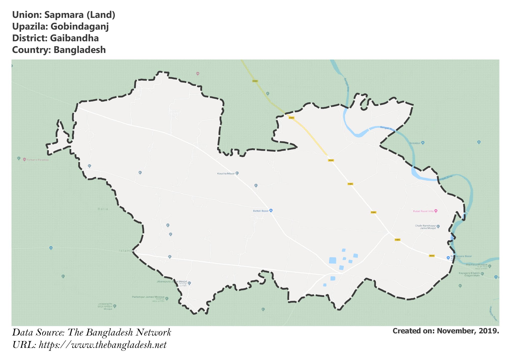Sapmara Union, Gaibandha