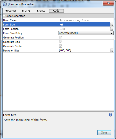 jFrame Form Position Center Java Netbeans | Menengahkan Frame ke Tengah ...