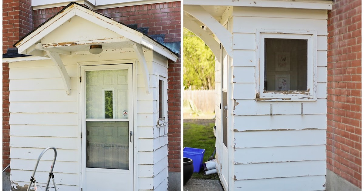 Cozy.Cottage.Cute.: Our Exterior Side Entry - Before and After