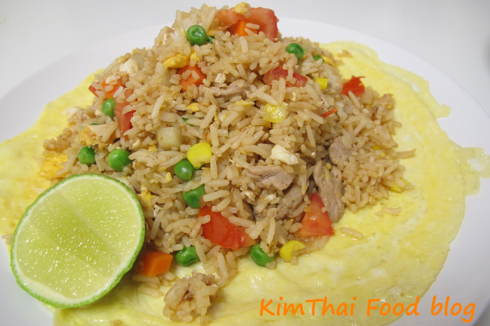 Kim Thai Food Blog: Simple Fried Rice Egg (ข้าวผัดไข่)