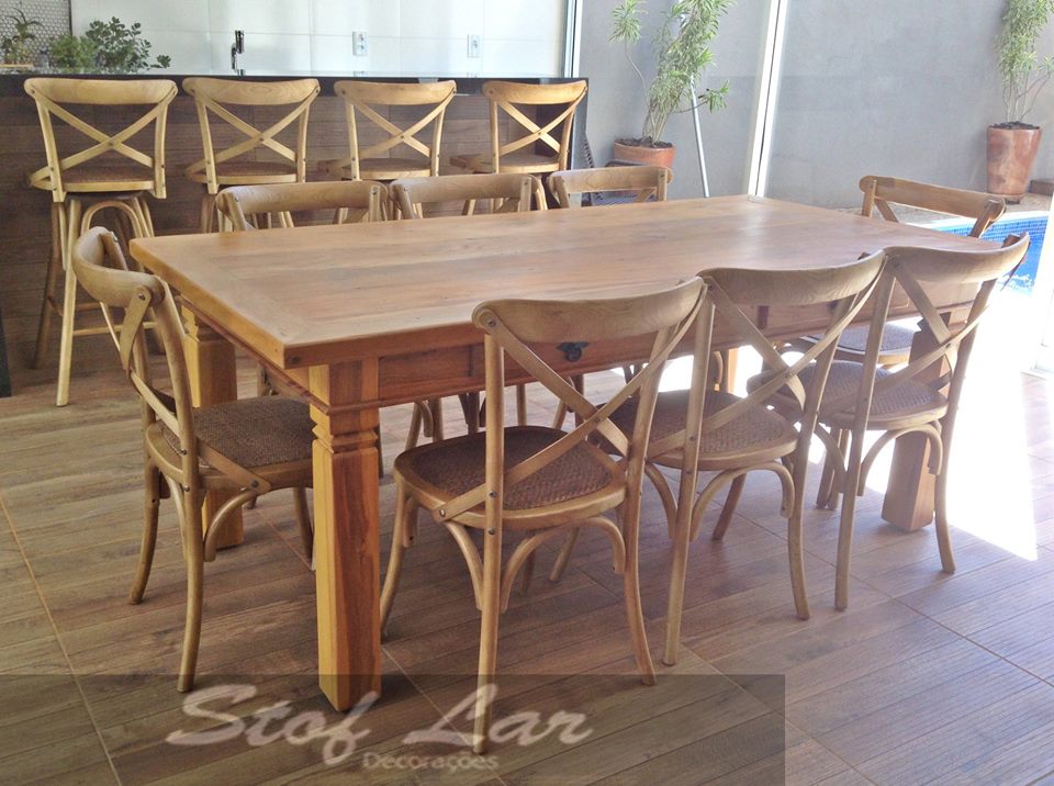 Stof Lar Decorações - Móveis em Madeira de Demolição : Mesa Retangular ...